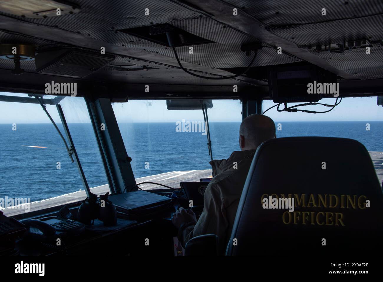 240409-N-IJ966-1127 PACIFIC OCEAN (April 9, 2024) Capt. Pete Riebe ...
