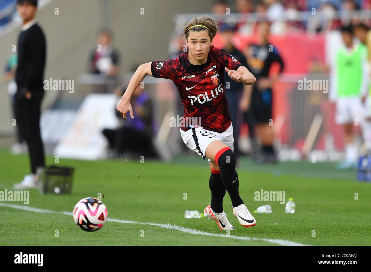 Saitama, Japan. 7th Apr, 2024. Urawa Reds' Yusuke Matsuo during the 2024 J1 League match between ...