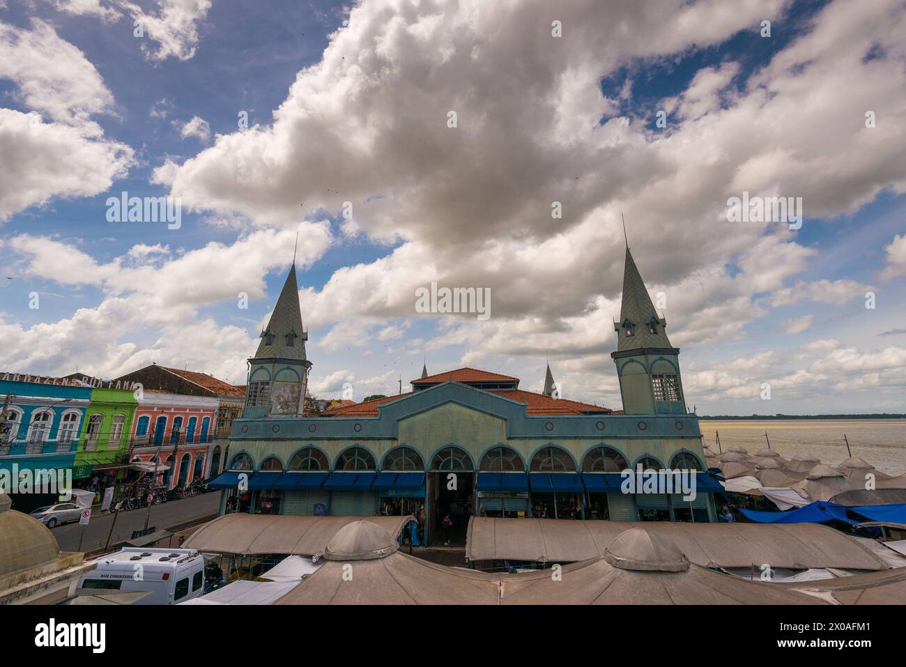 Famous Ver o Peso Marketspace and Fish Market Building in Belem City in ...