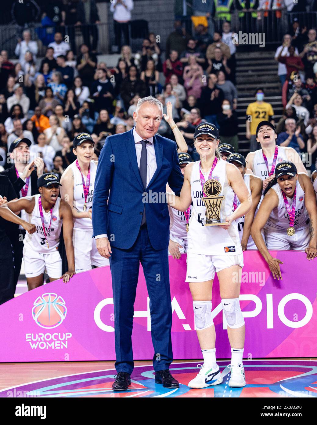 London Lions women's team win the Eurocup women's final in the second ...