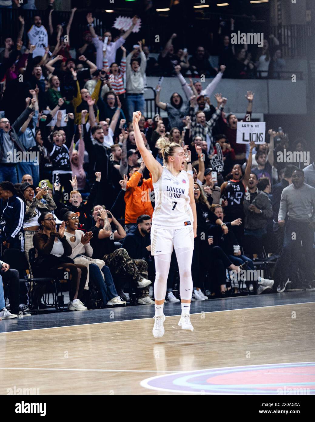 London Lions women's team win the Eurocup women's final in the second ...