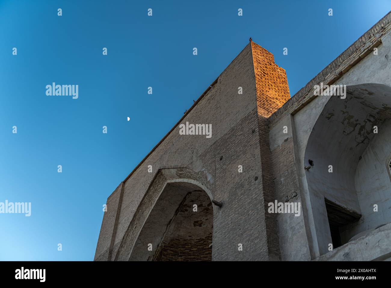JUNE 27, 2023, BUKHARA, UZBEKISTAN: Walls of the ancient mosque of ...
