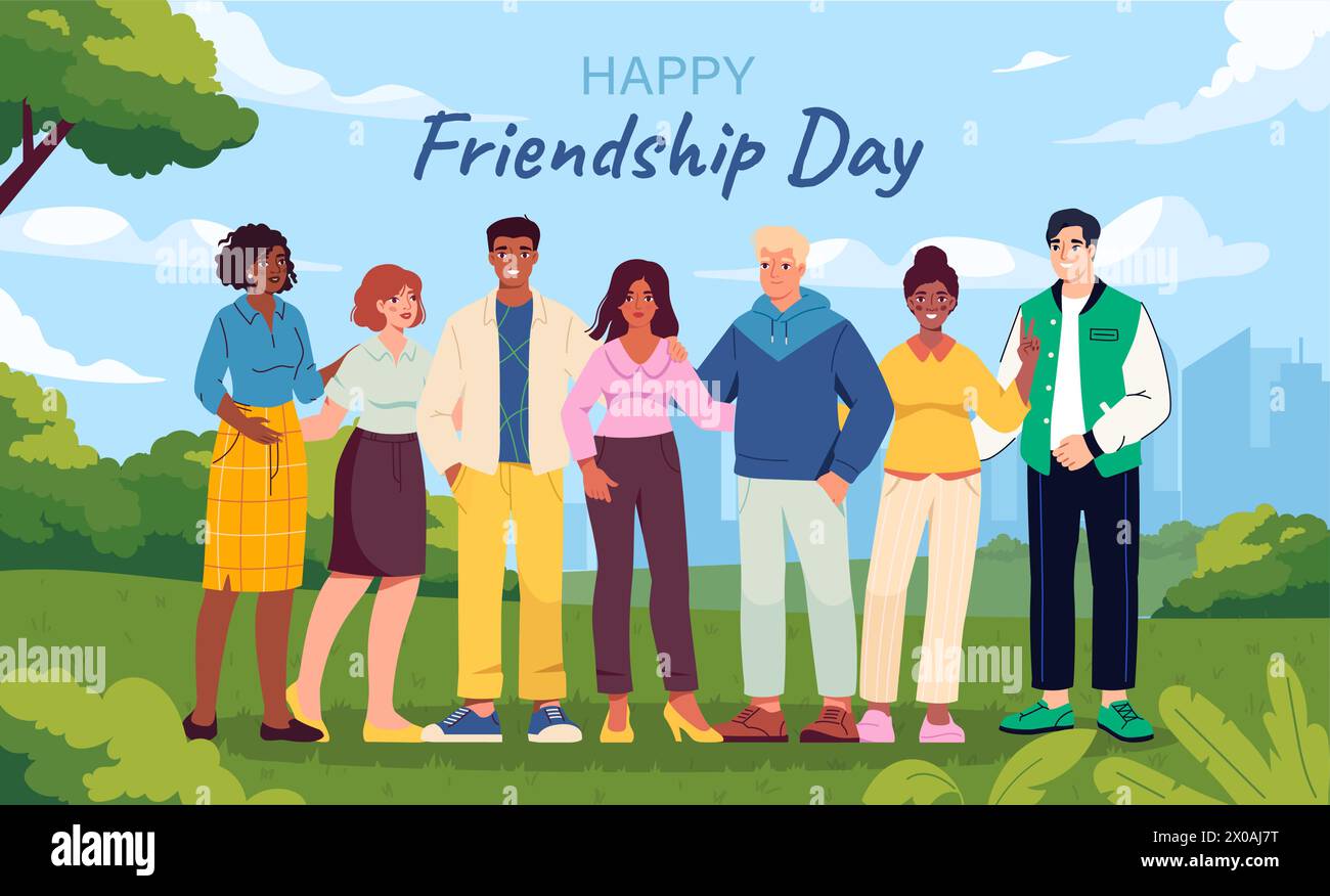 Happy friendship day vector poster Stock Vector Image & Art - Alamy