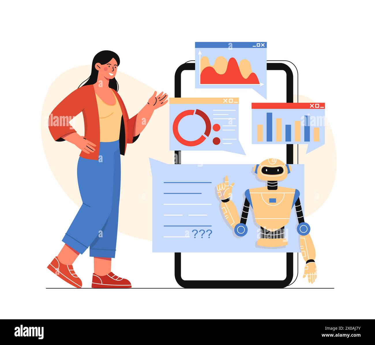 Business chat bot vector concept Stock Vector Image & Art - Alamy