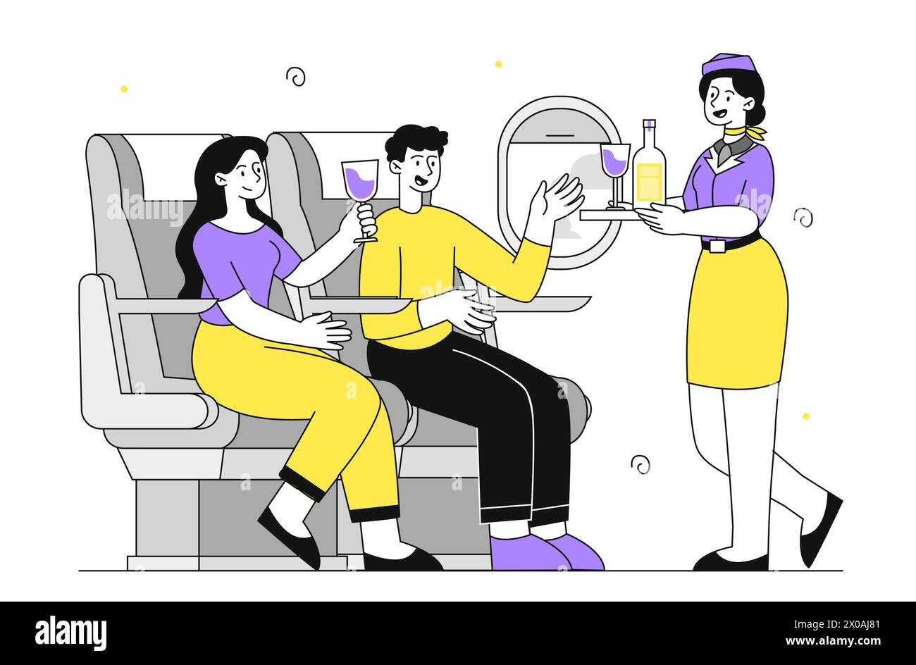 First class plane vector linear Stock Vector Image & Art - Alamy