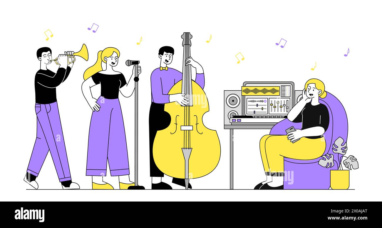 Musical record Cut Out Stock Images & Pictures - Alamy