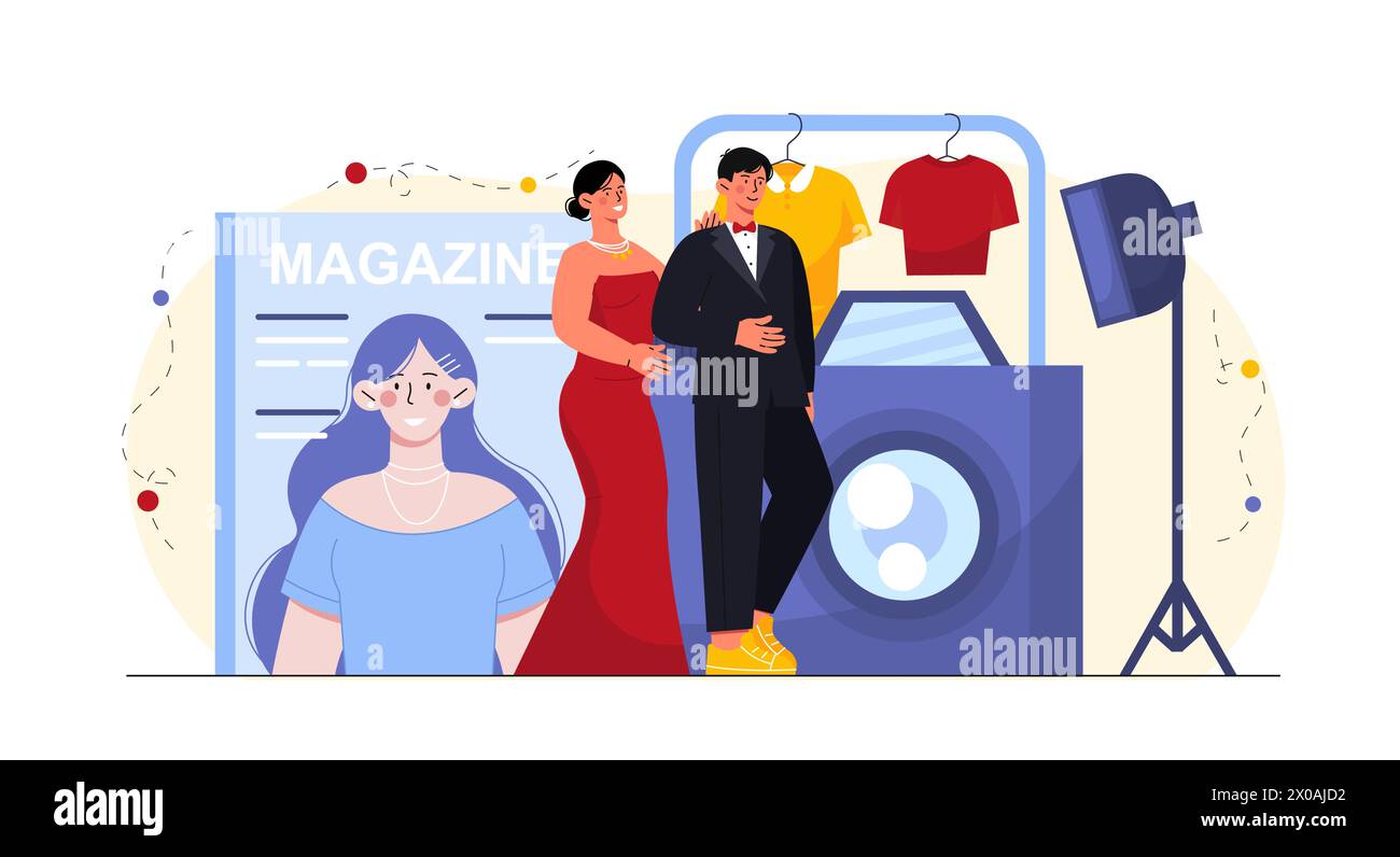 Supermodel man and woman vector Stock Vector Image & Art - Alamy