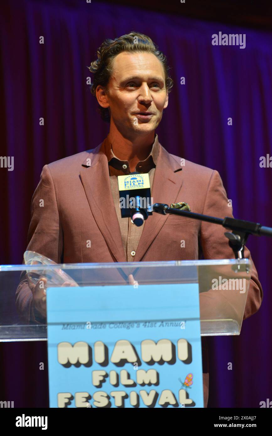 Miami, Florida, USA. 09th Apr, 2024. Actor Tom Hiddleston attends 41st ...