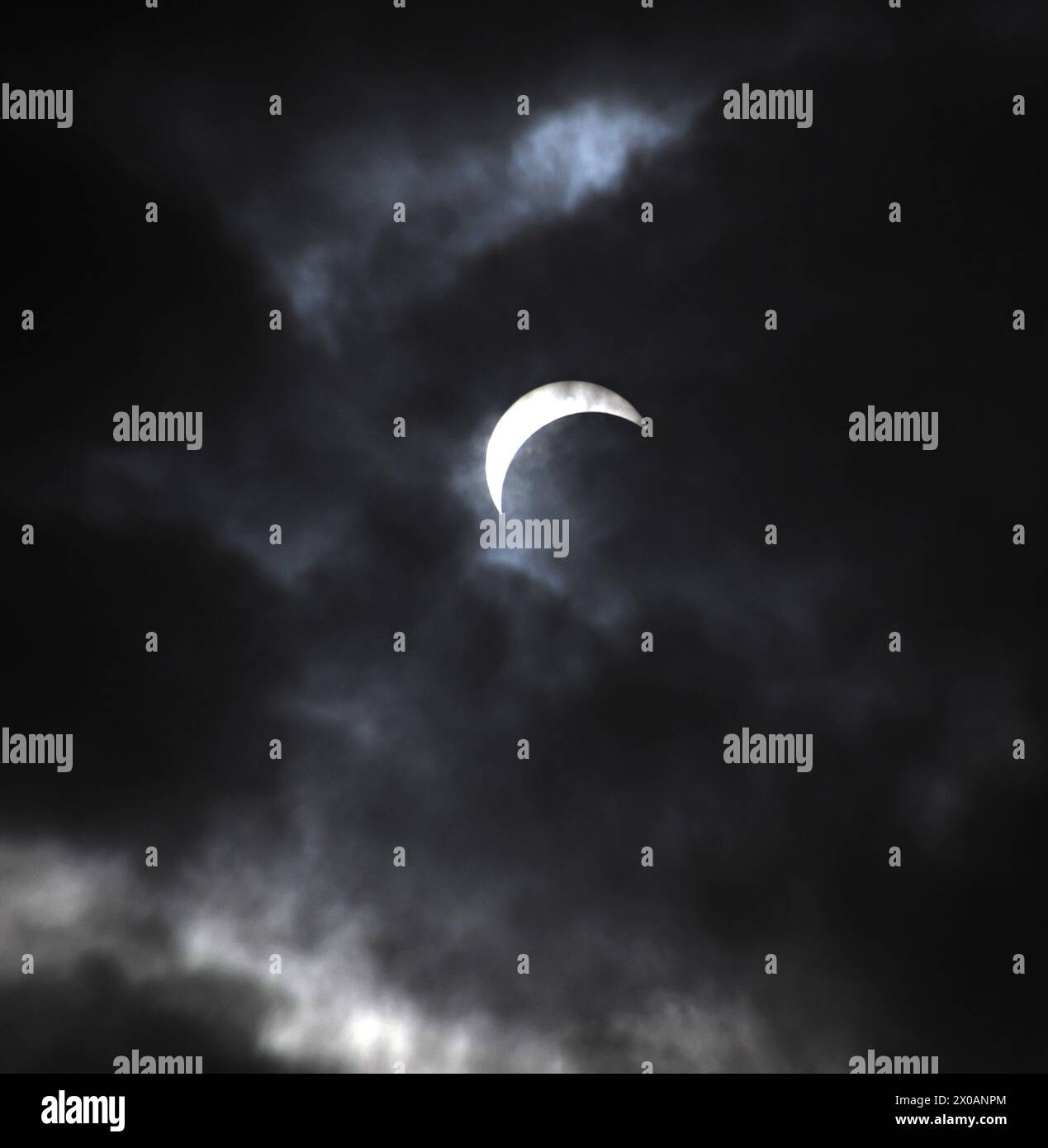 Solar Eclipse Erie Pennsylvania April 8 2024 Total Stock Photo - Alamy
