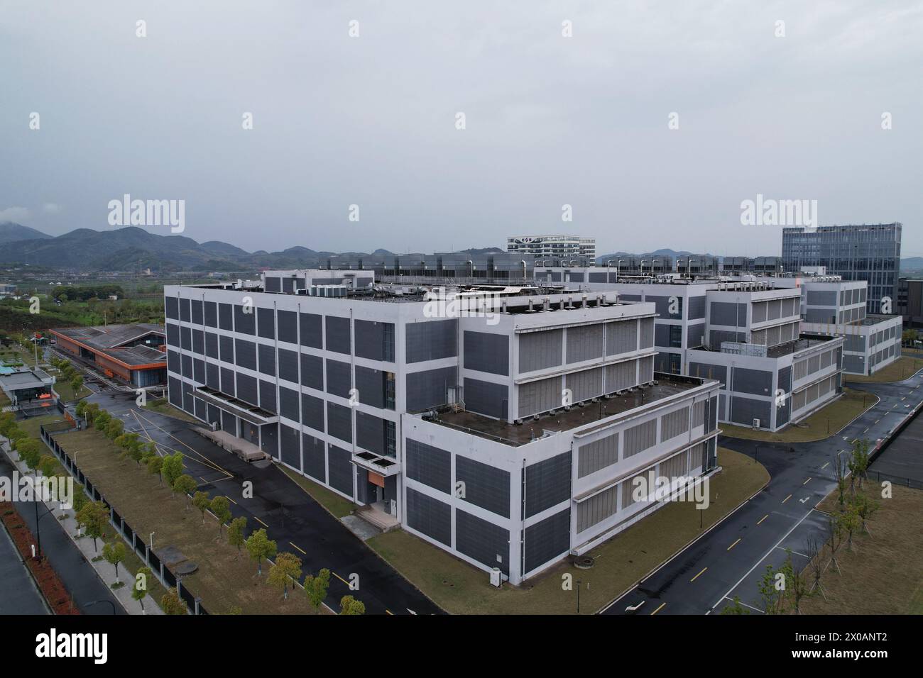 HANGZHOU, CHINA - APRIL 11, 2024 - An aerial photo shows the Alibaba ...