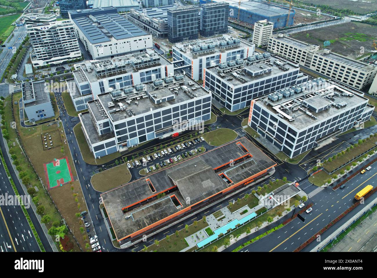 HANGZHOU, CHINA - APRIL 11, 2024 - An aerial photo shows the Alibaba ...
