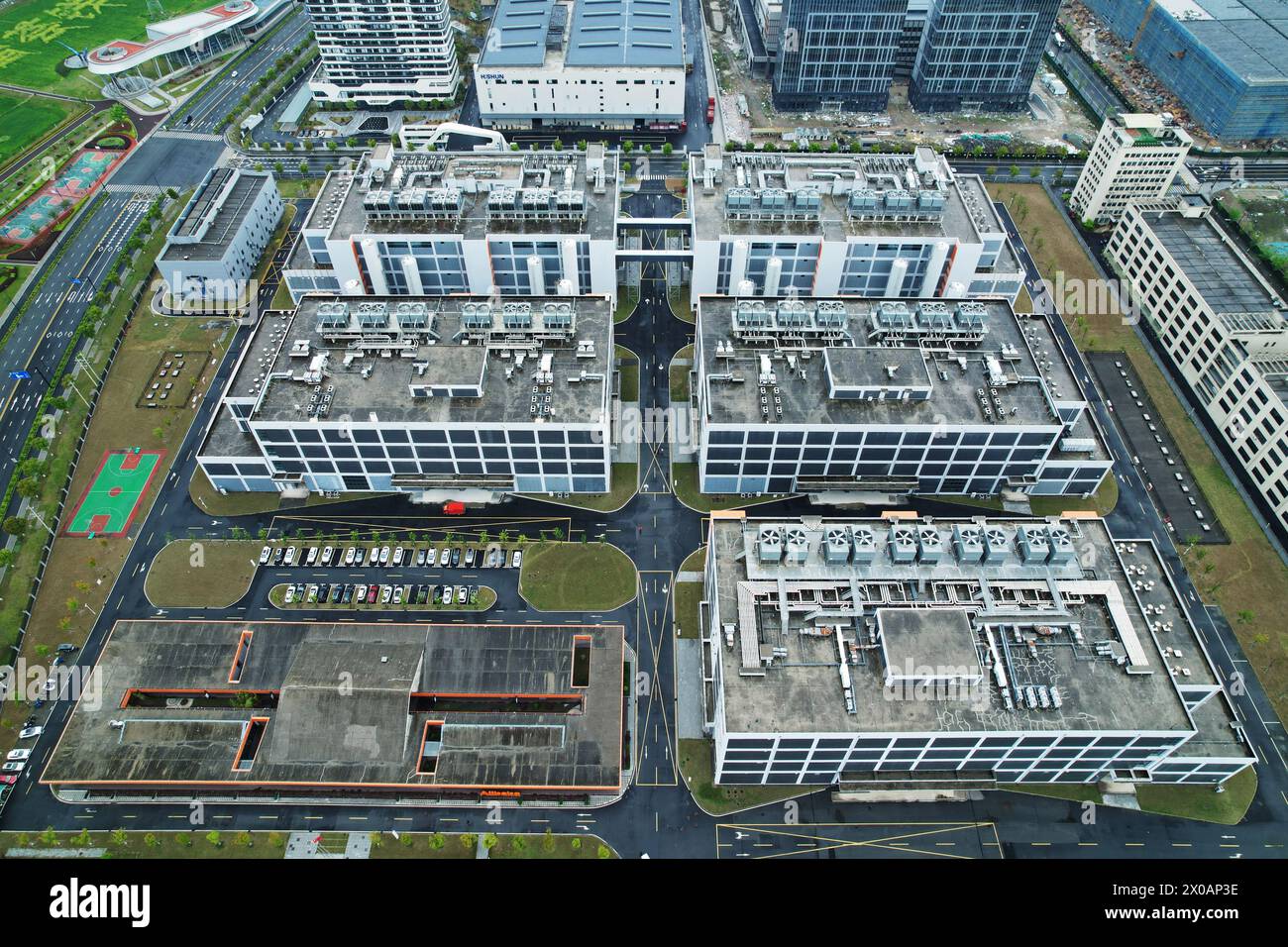 HANGZHOU, CHINA - APRIL 11, 2024 - An aerial photo shows the Alibaba ...