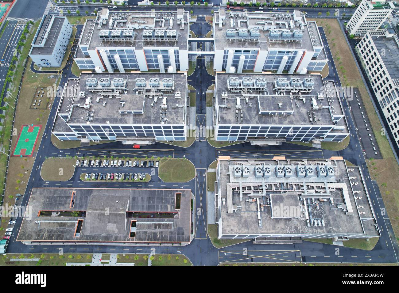 HANGZHOU, CHINA - APRIL 11, 2024 - An aerial photo shows the Alibaba ...