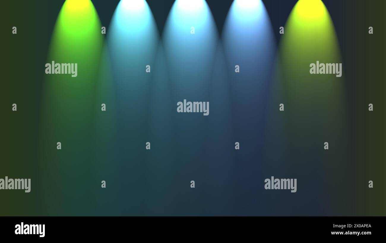 Five lights down colorful abstract. Abstract blurred background, For ...