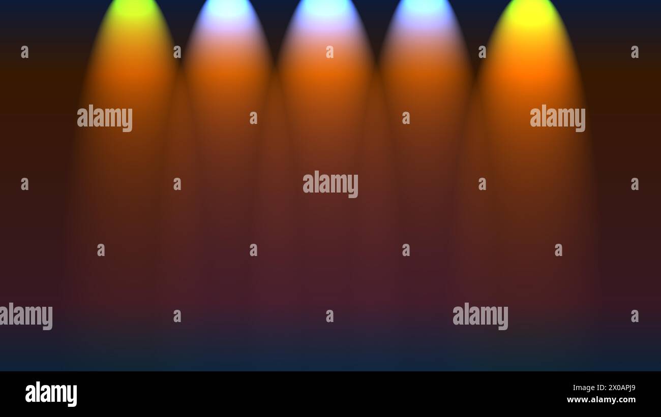 Five lights down colorful abstract. Abstract blurred background, For ...