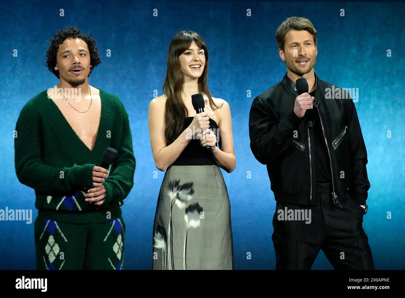 From left, Anthony Ramos, Daisy Edgar-Jones and Glen Powell, cast ...