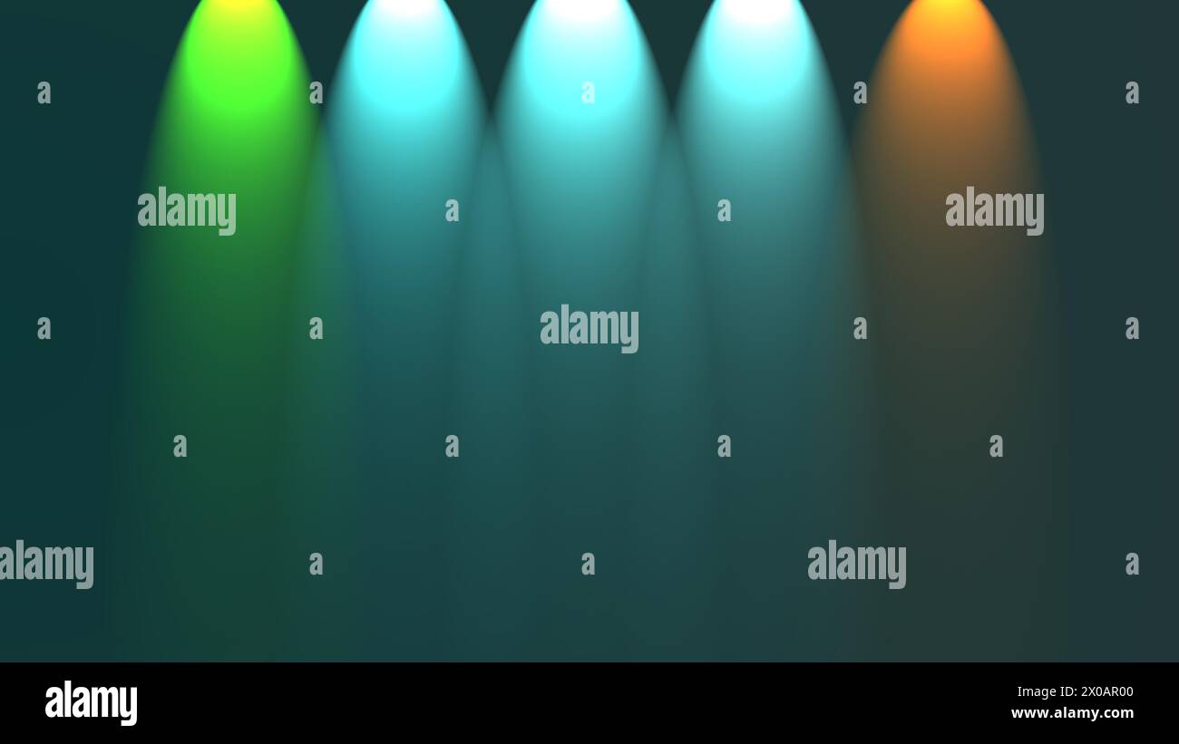 Five lights down colorful abstract. Abstract blurred background, For ...