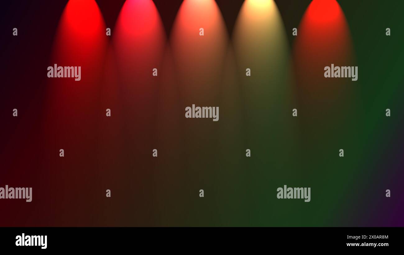 Five lights down colorful abstract. Abstract blurred background, For ...