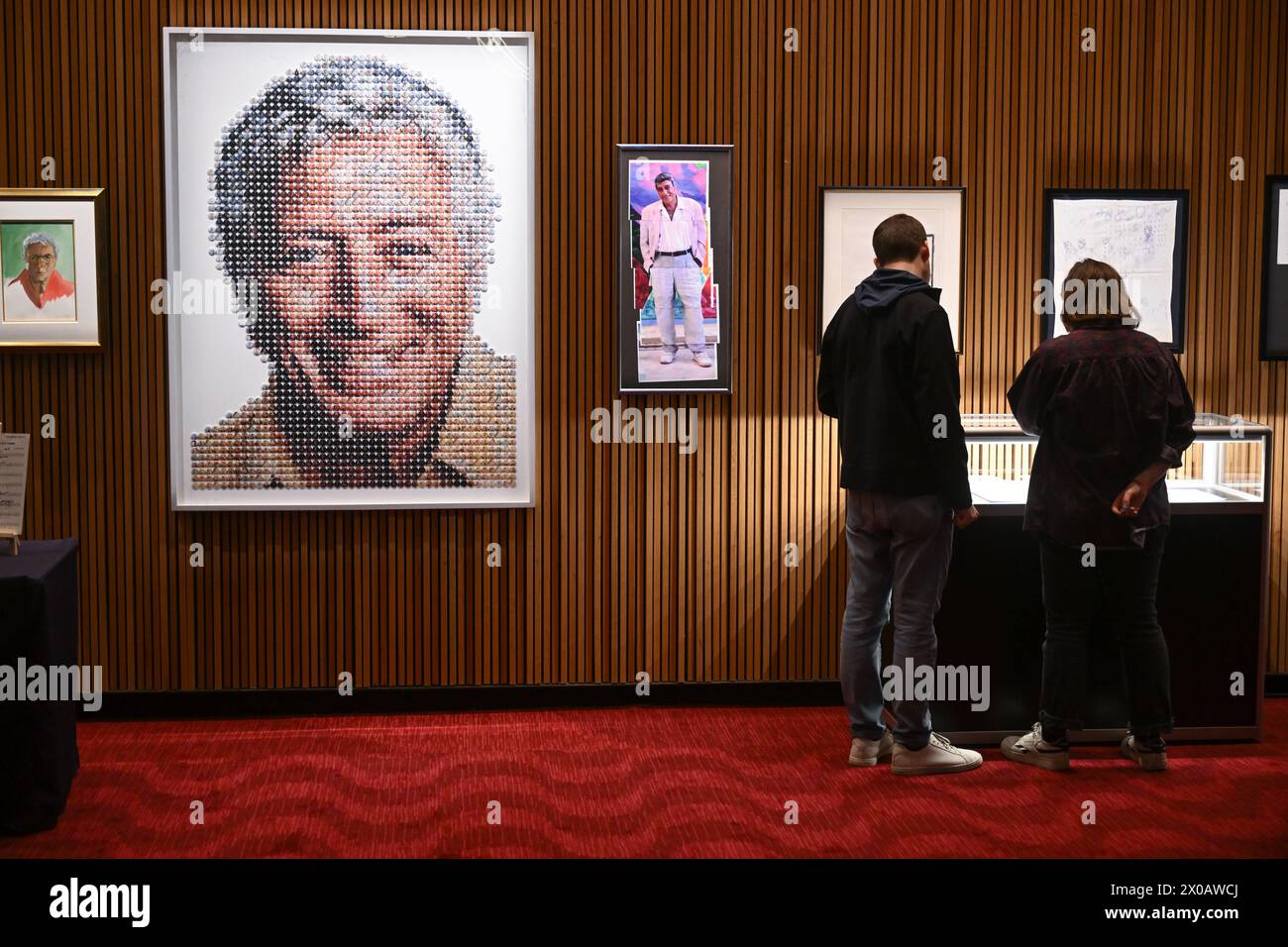 Tony Bennett | Duets Album Cover Portrait by Ian Wright on display ...