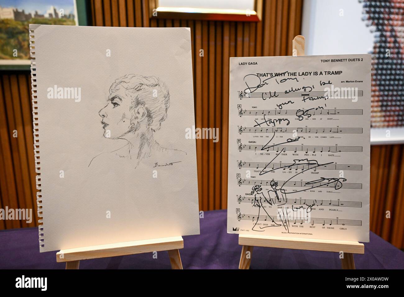 Original Pencil Drawing of Lady Gaga From "Love for Sale" Album Cover ...