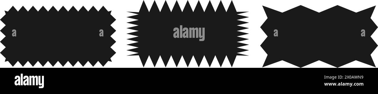 Serrated square Stock Vector Images - Alamy