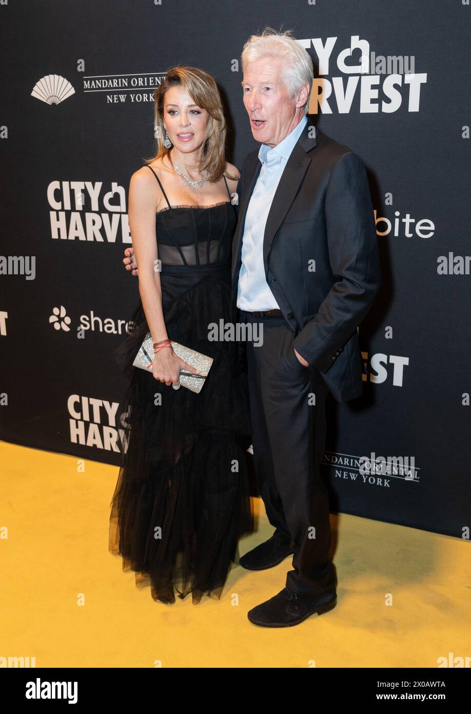 Alejandra Silva and Richard Gere attend City Harvest Presents The 2024 ...