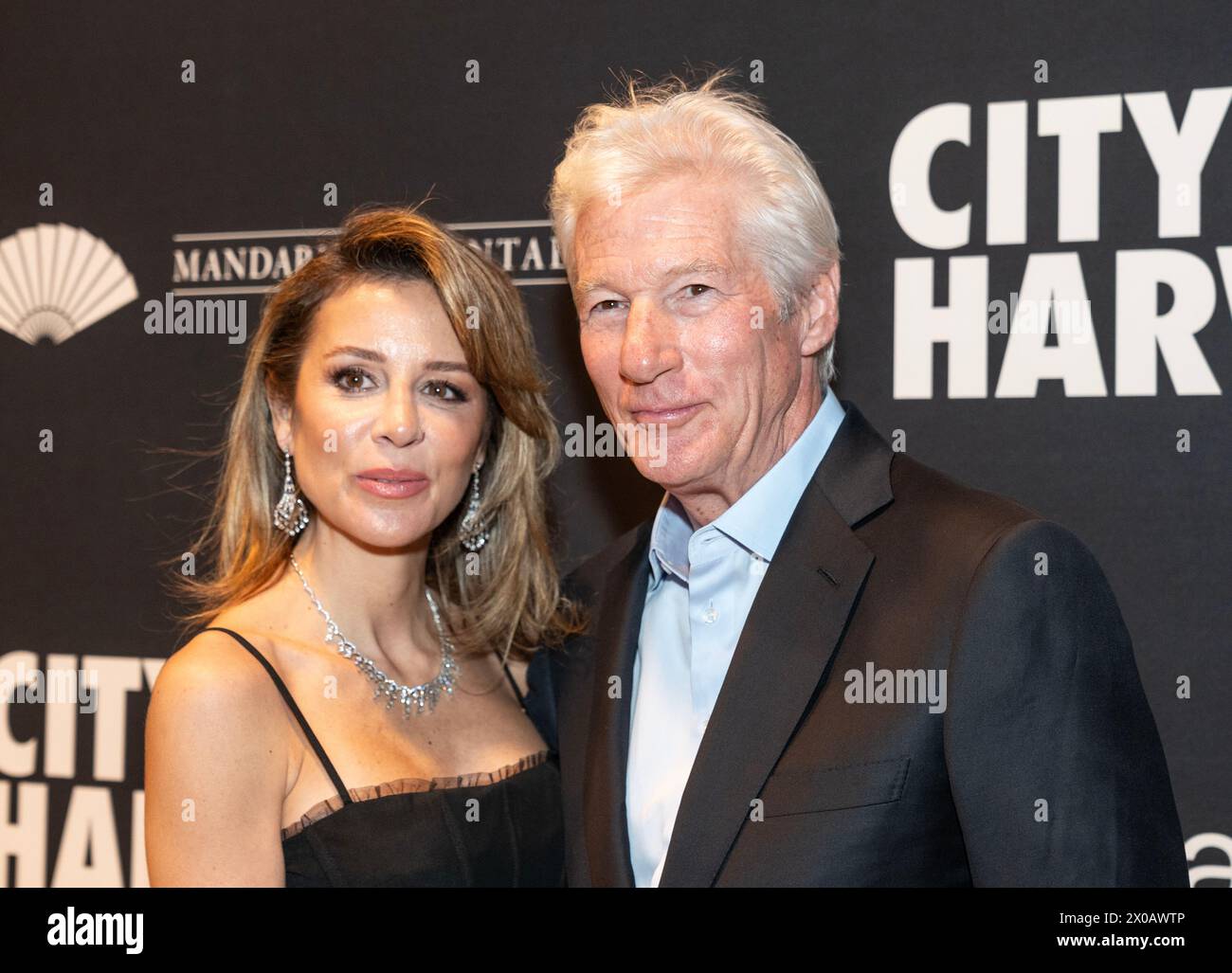 Alejandra Silva and Richard Gere attend City Harvest Presents The 2024 ...