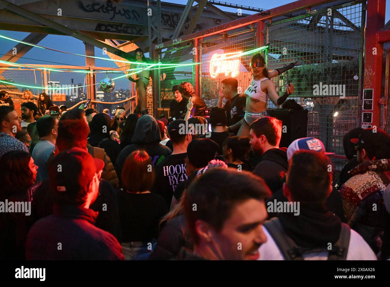 DJ Crspy and Mija promote their 'No Rules Tour' with a pop-up rave on ...