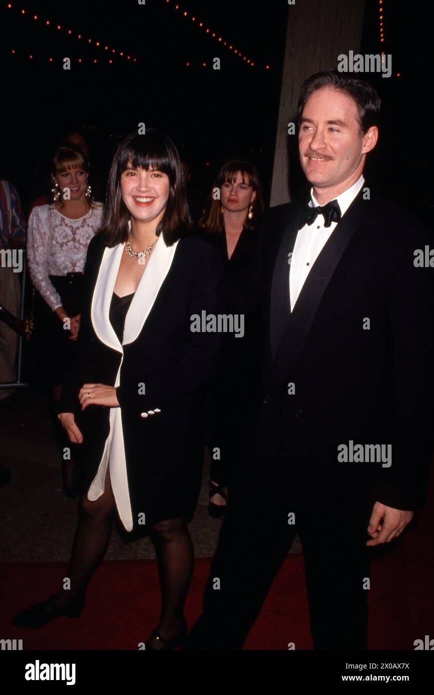 Kevin Kline with Phoebe Cates at the LA Premiere of Grand Canyon in ...