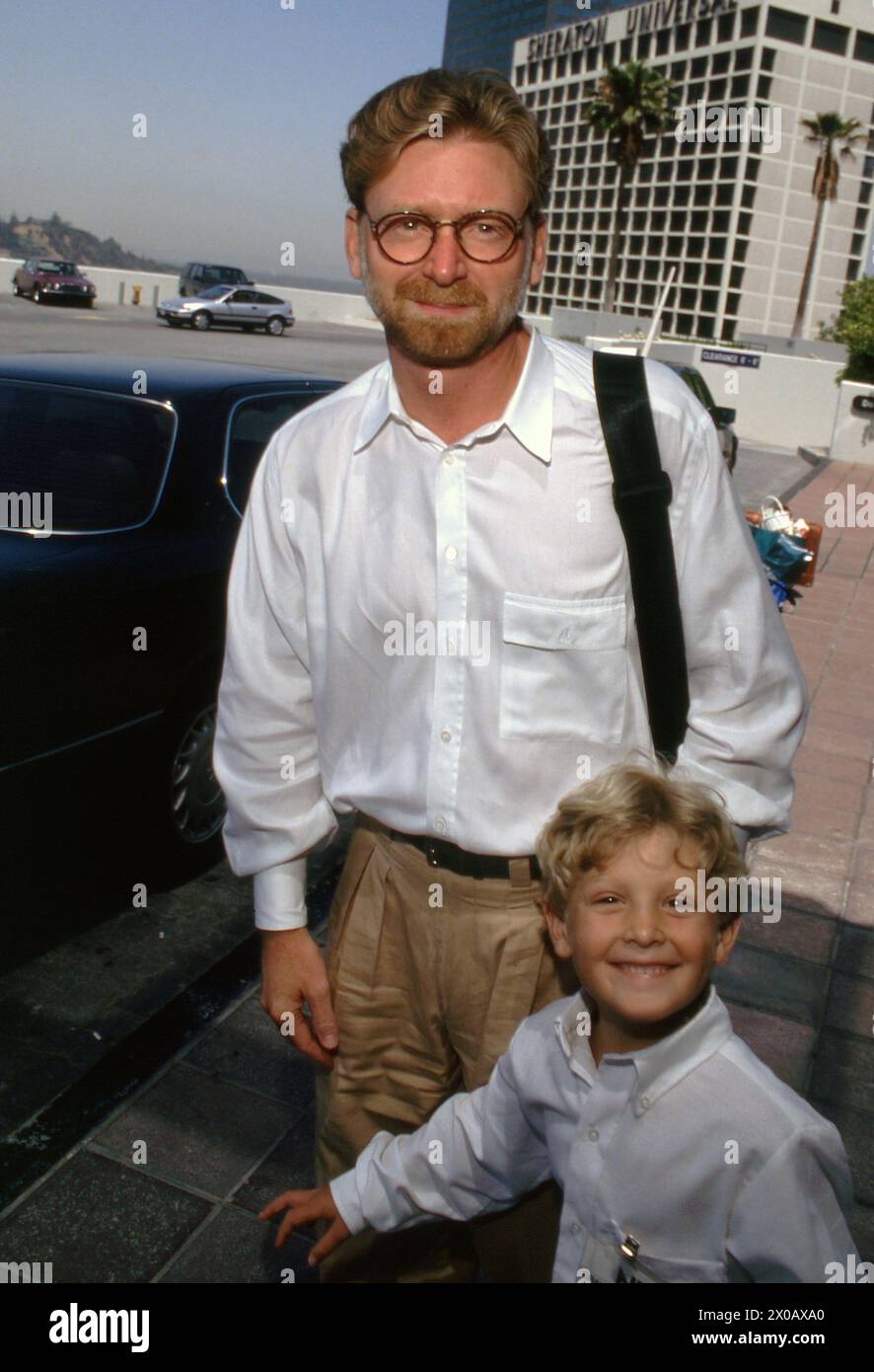 Warren Littlefield and son Graham Littlefield 1991 Credit: Ralph ...