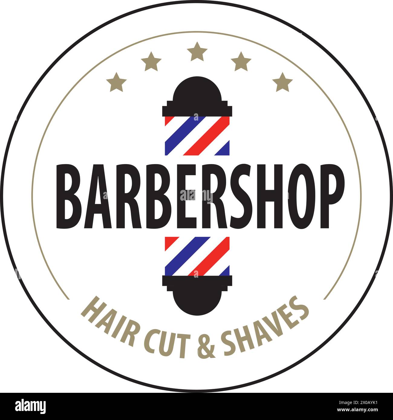 Barber Shop labels, banner, logo vector inspiration Stock Vector Image ...