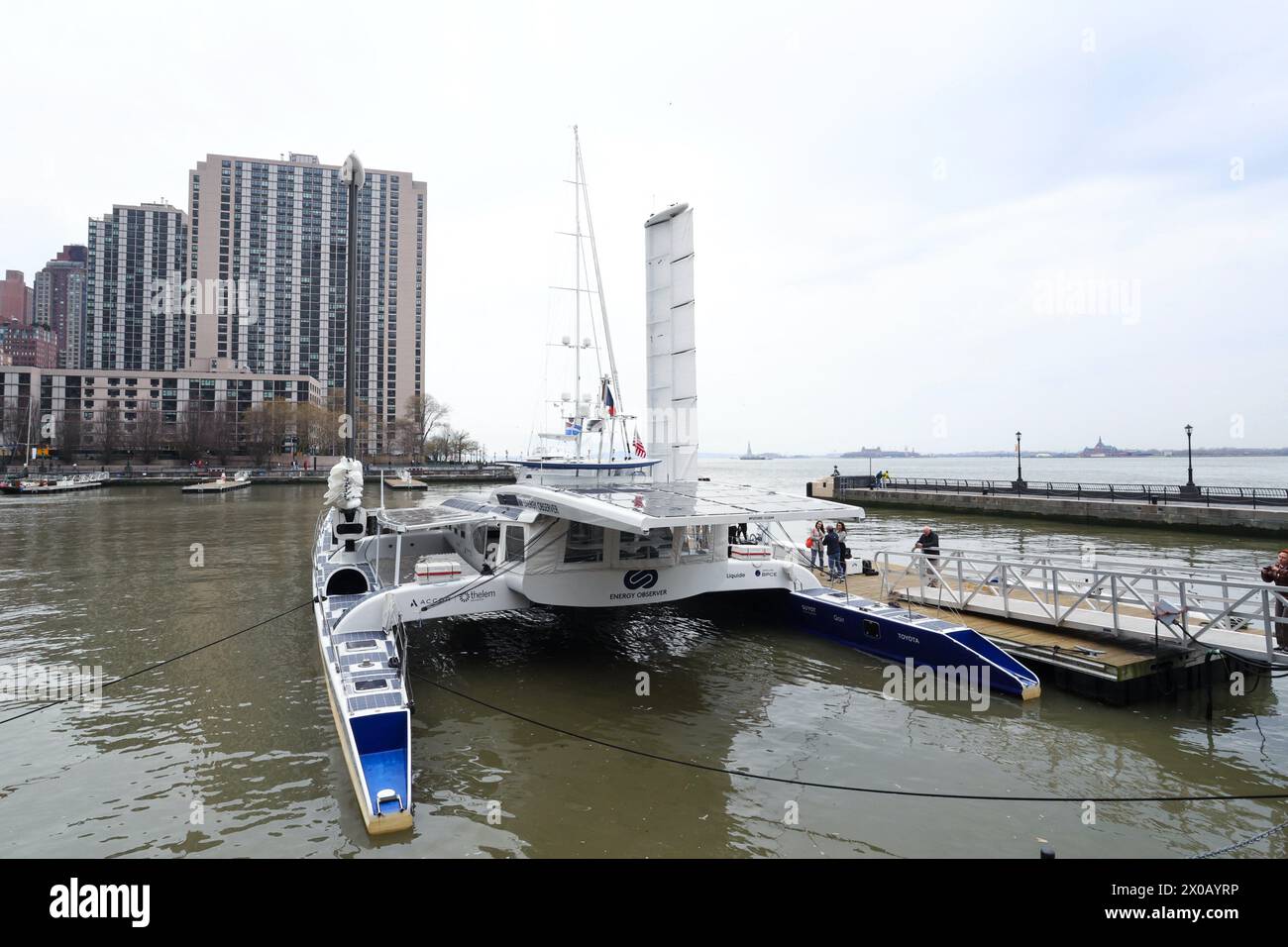 Energy Observer is the name of a boat, self-sufficient in energy, with ...