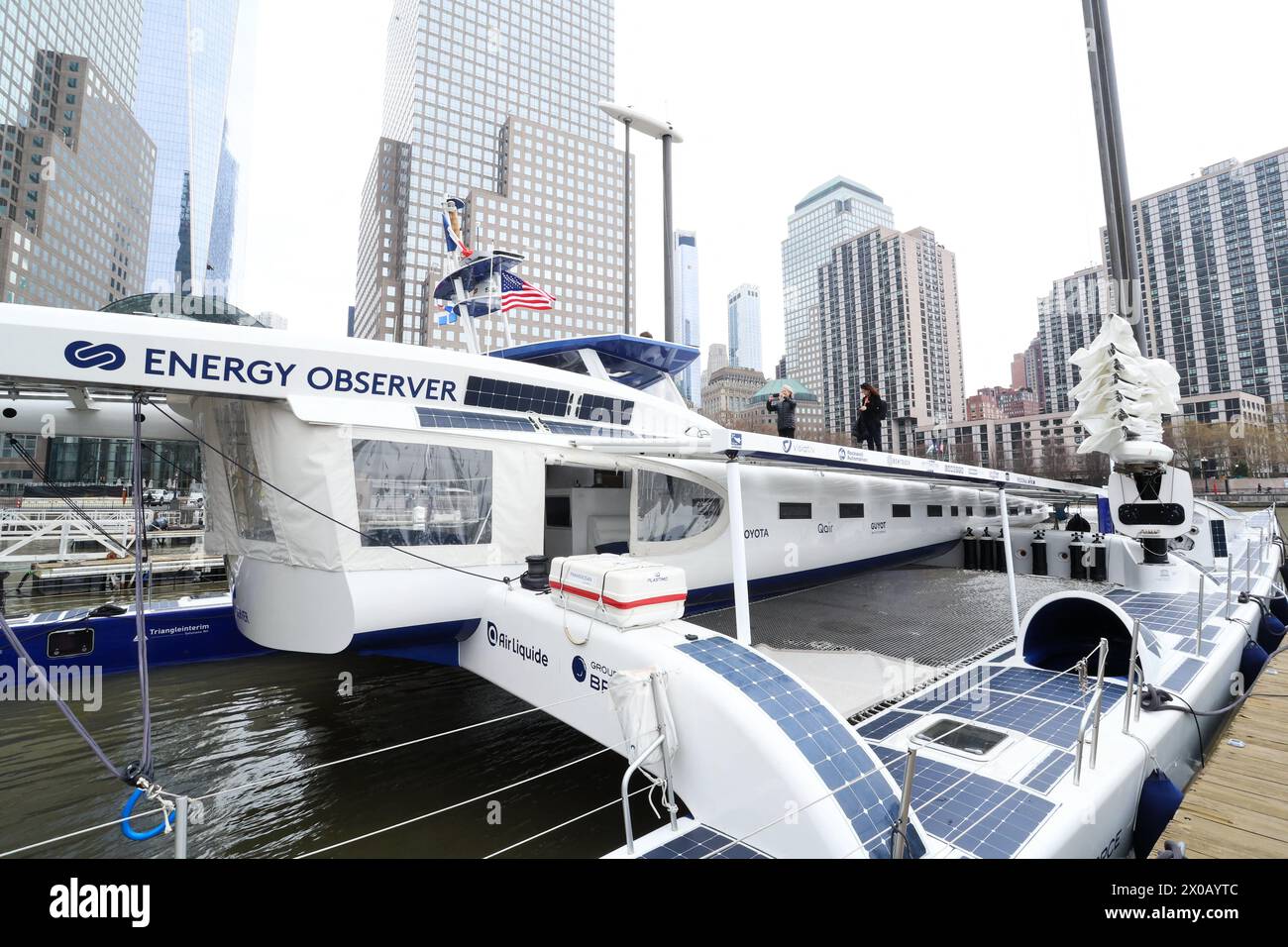Energy Observer is the name of a boat, self-sufficient in energy, with ...