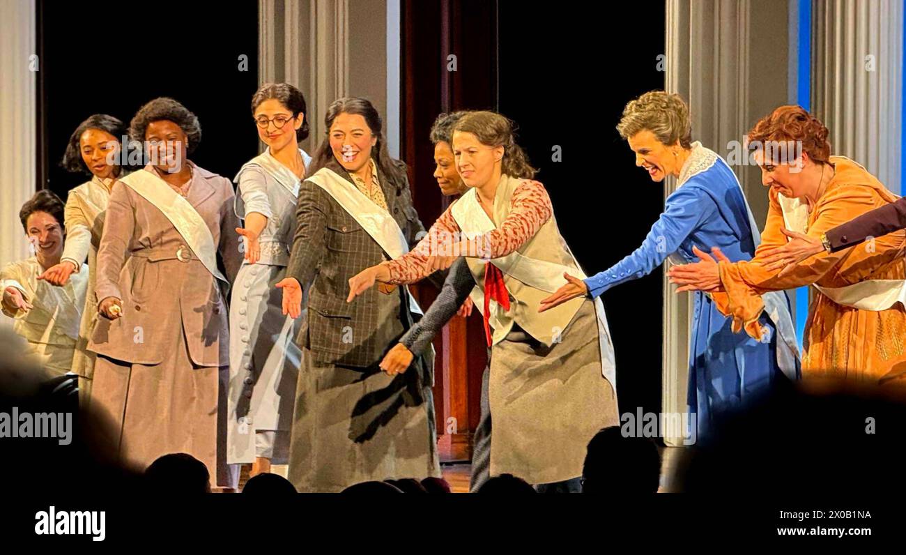 April 10, 2024, New York, New York, USA: Cast members LAILA ERICA DREW ...