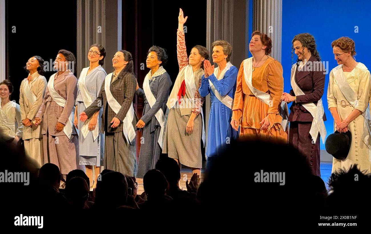 April 10, 2024, New York, New York, USA: Cast members LAILA ERICA DREW ...