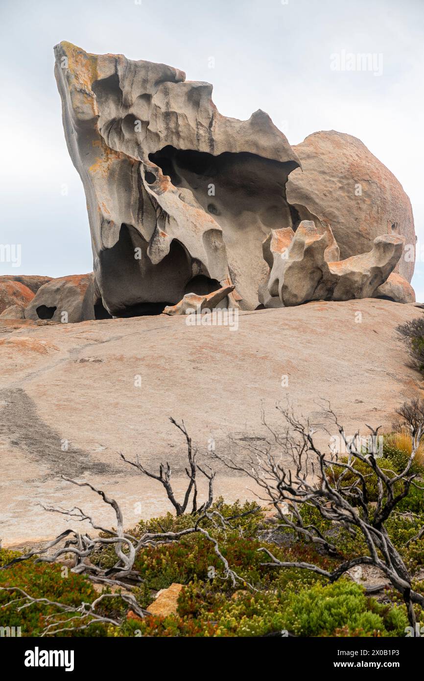 Remarkable Rocks in Flinders Chase National Park, Kangaroo Island Stock ...