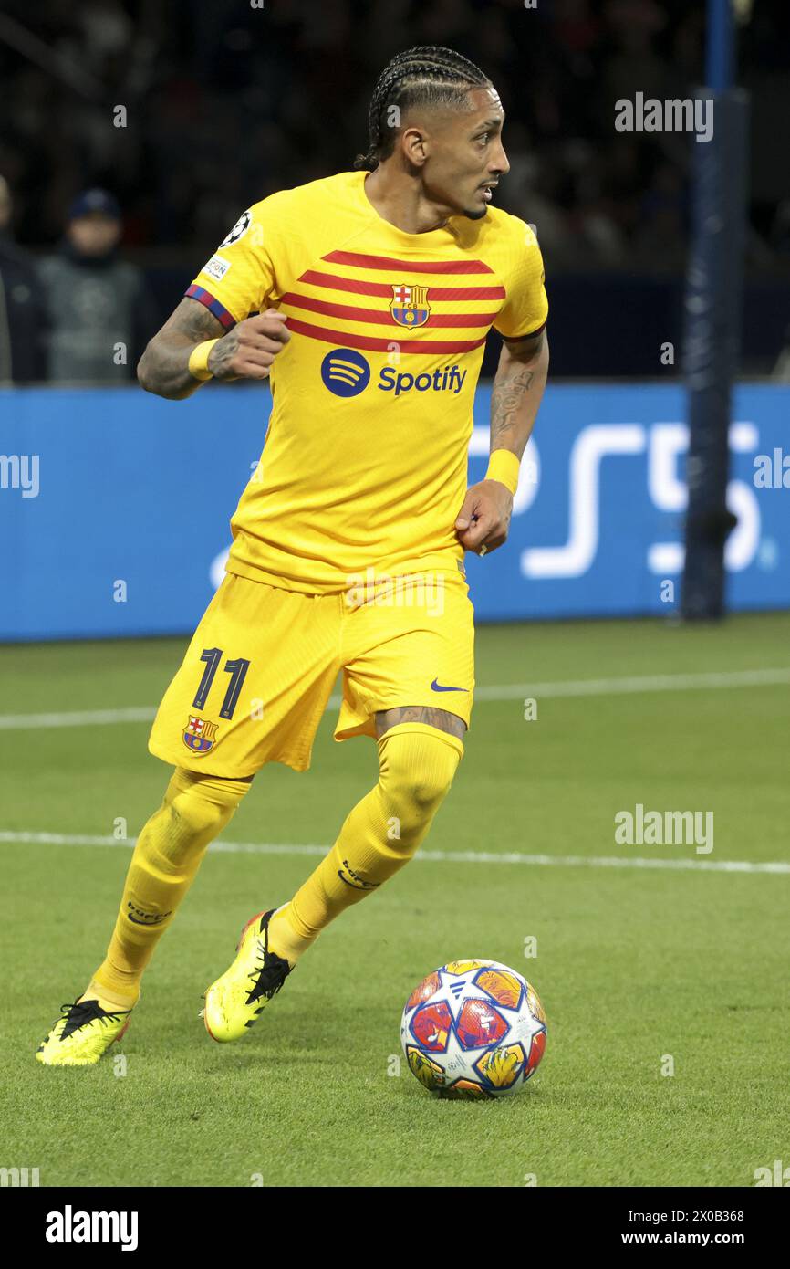 Raphinha of Barcelona during the UEFA Champions League, Quarter-finals ...