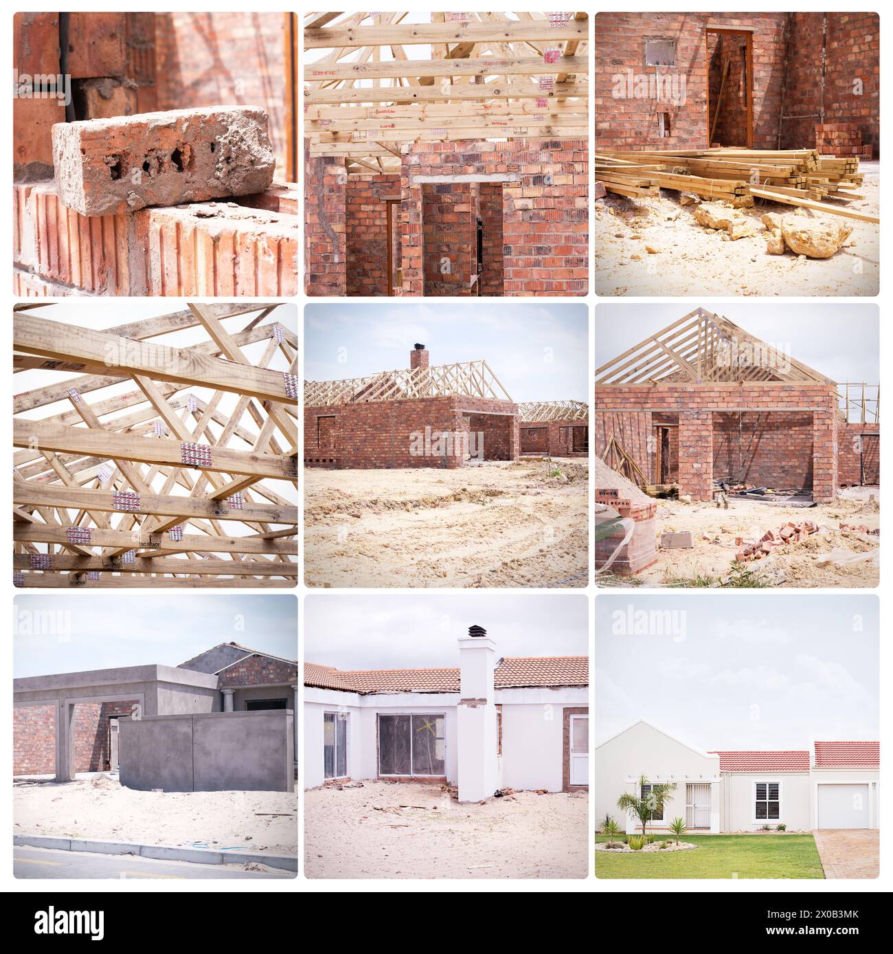 Site, interior and brick for house, building and dream home ...