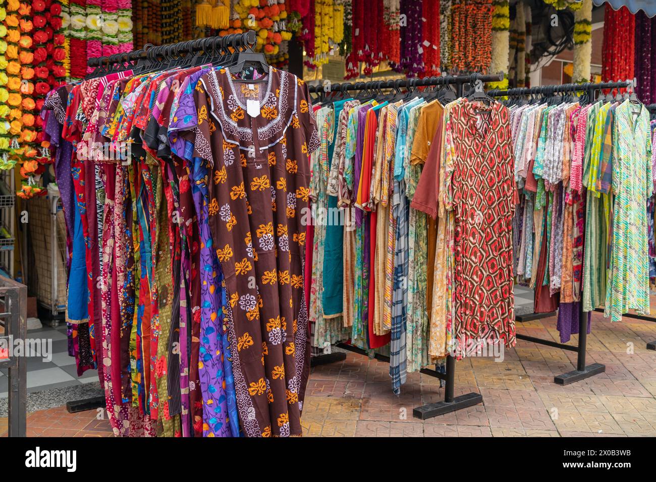 Colorful Indian costumes selling in front of the boutique shop in ...
