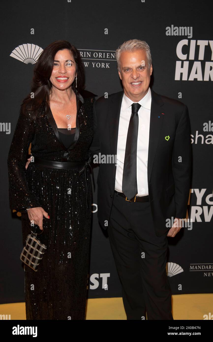 NEW YORK, NEW YORK - APRIL 10: (L-R) Sandra Ripert and Eric Ripert ...