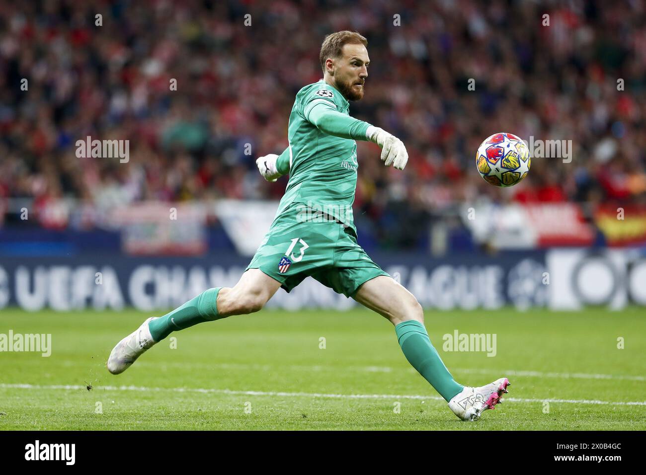 Jan Oblak of Atletico de Madrid during the UEFA Champions League, Quarter-finals, 1st leg ...