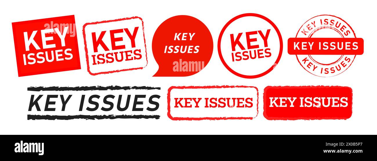 Key issues word Stock Vector Images - Alamy
