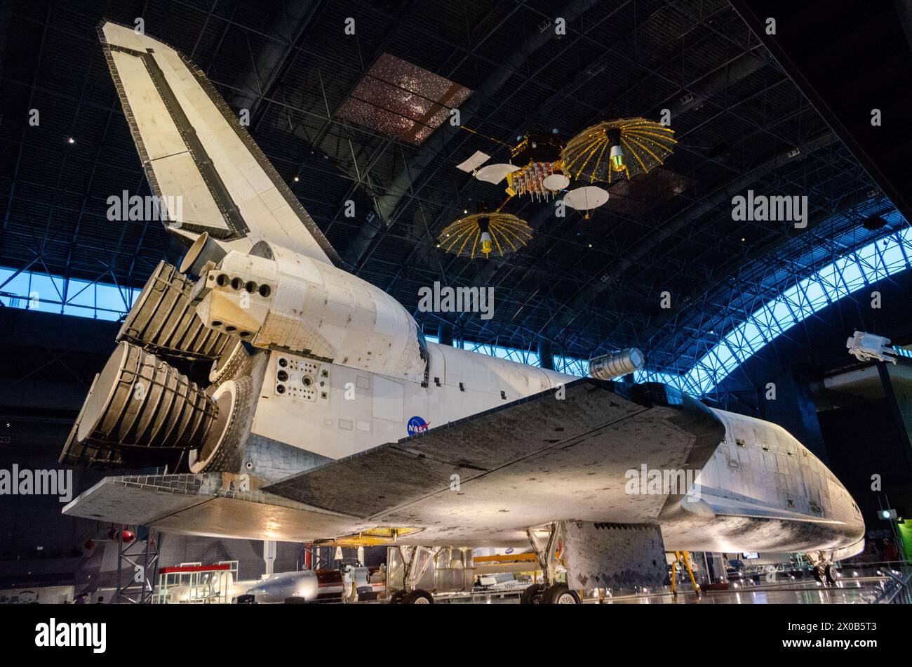 The Discovery Space Shuttle at Steven F. Udvar-Hazy Center, is the Smithsonian National Air and ...
