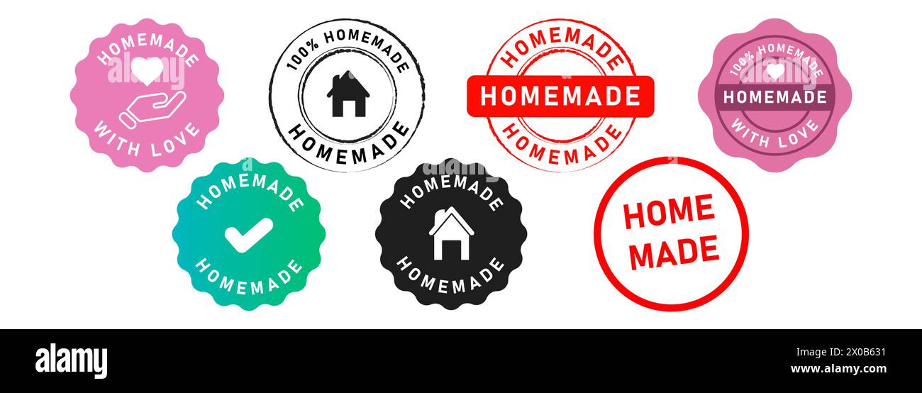 homemade circle stamp and seal badge label sticker sign certificate ...