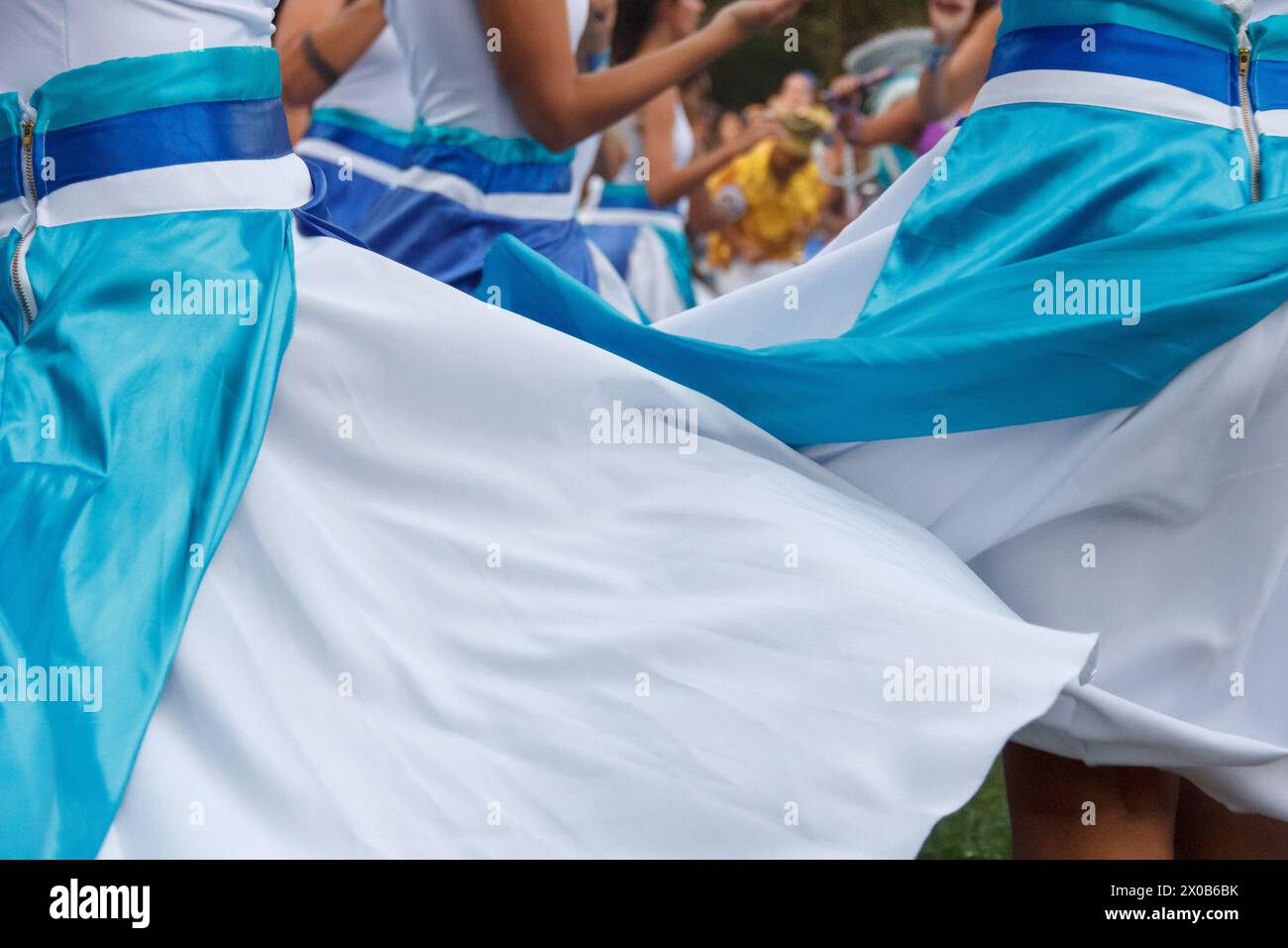 Women from Maracatu, a Brazilian cultural and religious artistic ...