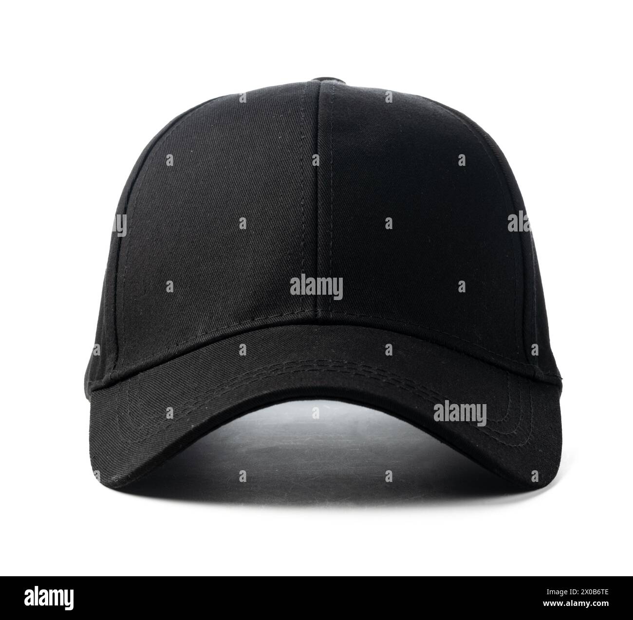 Black Baseball Cap on White Background Stock Photo - Alamy