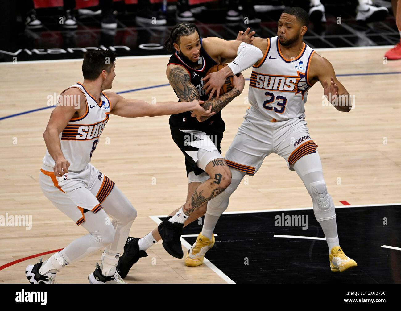 Los Angeles, United States. 10th Apr, 2024. Los Angeles Clippers guard ...