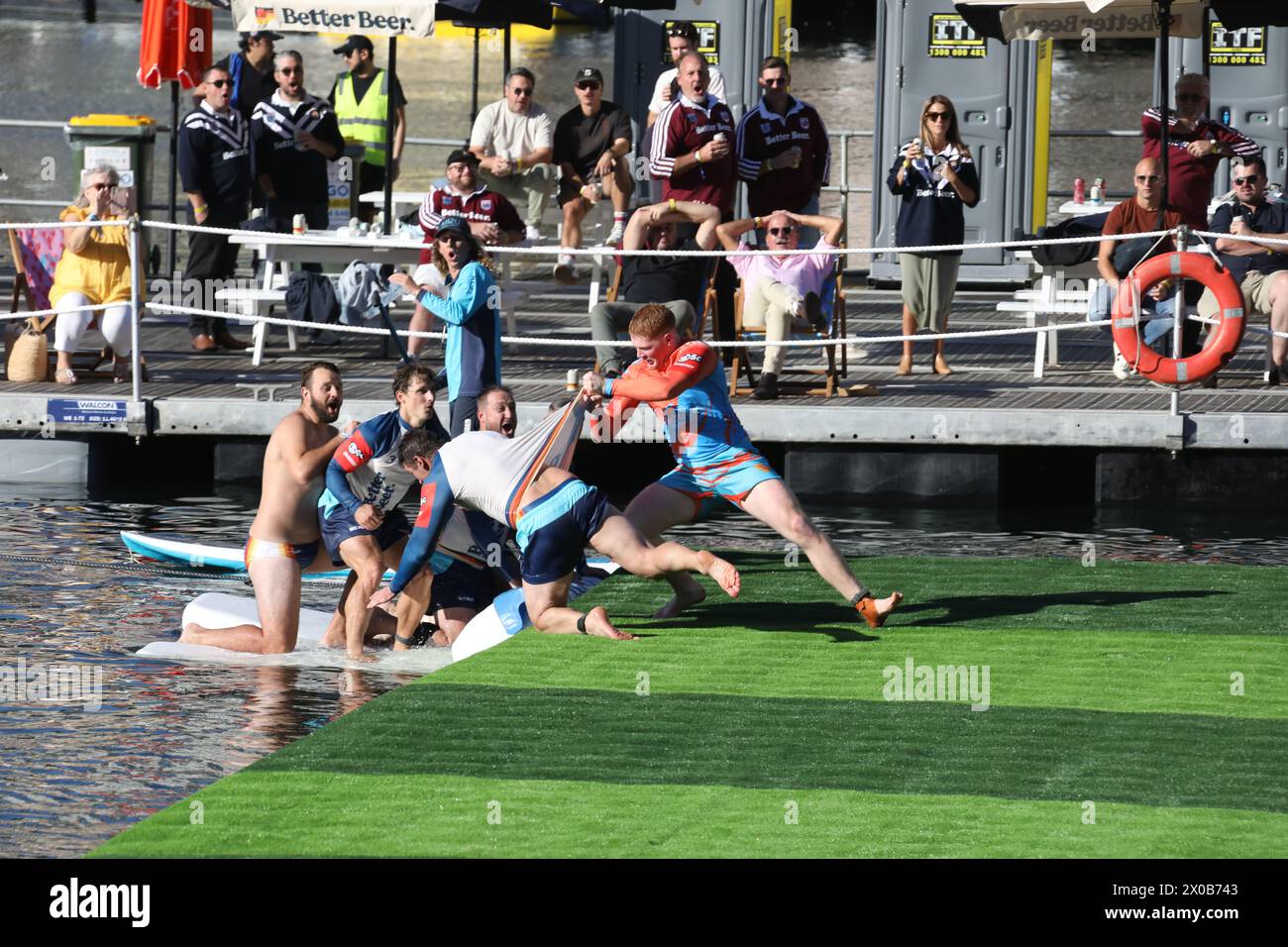 Sydney, Australia. 11th April 2024. The BSc Aqua Rugby Festival on a ...