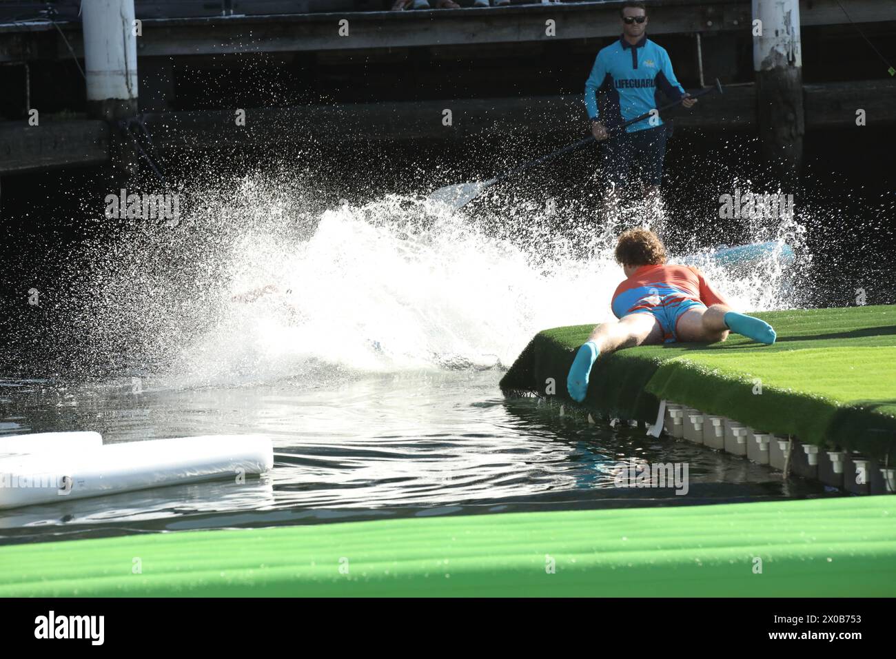 Sydney, Australia. 11th April 2024. The BSc Aqua Rugby Festival on a ...