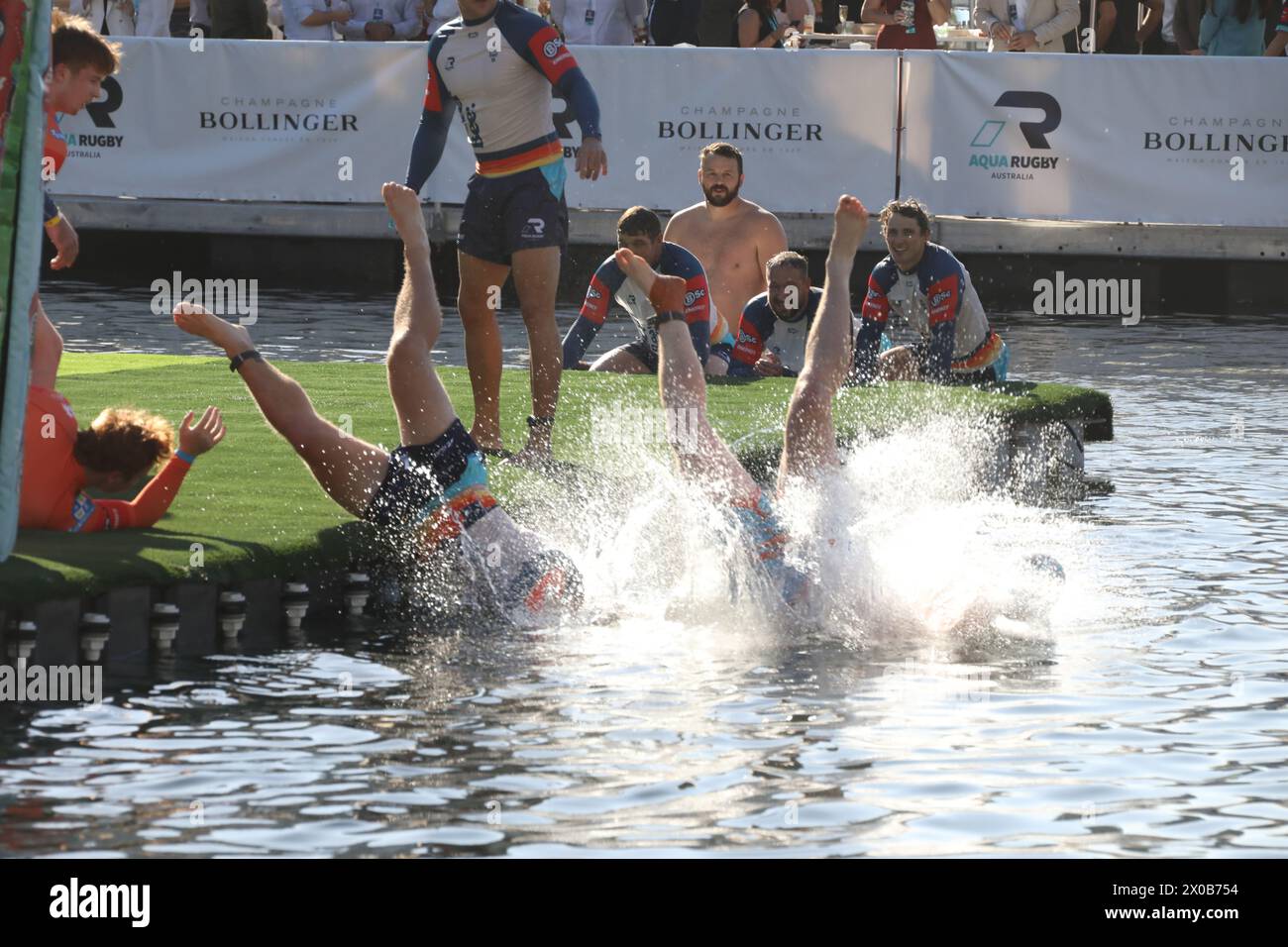 Sydney, Australia. 11th April 2024. The BSc Aqua Rugby Festival on a ...